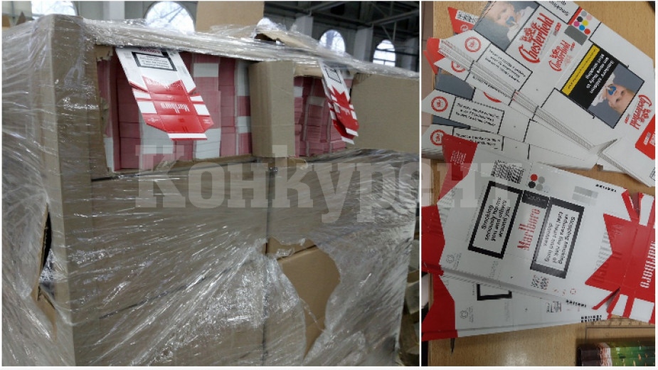 Митничари откриха заготовки на кутии за фалшиви цигари на Дунав мост 2 : Konkurent.bg